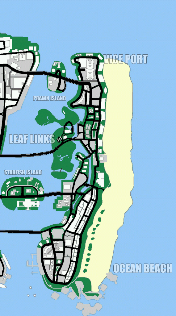 Map (GTA: Vice City) - GTAvision.com - Grand Theft Auto News, Downloads ...